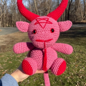Baphomet Goat Crochet Plushie | Satan 666 Amigurumi Plushy | Devil ...