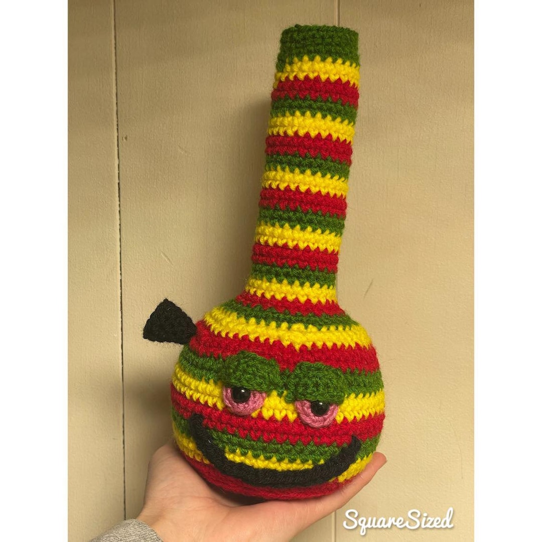 Crochet Bong Plushy | Amigurumi Bong Buddy Plush | Nug Plush | 420 Gift ...