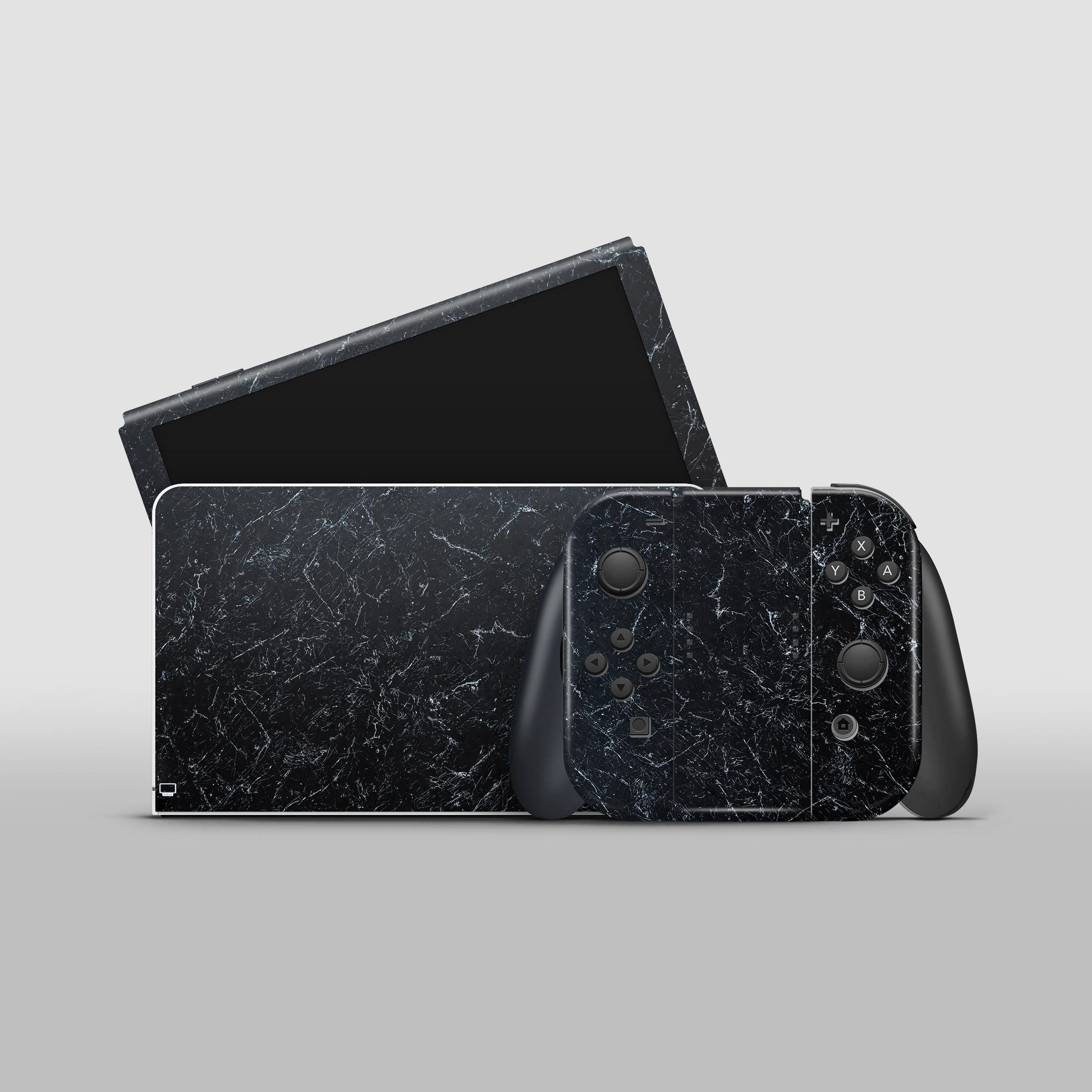 New Nintendo Skin Black Marble Oled Nintendo Switch Skin - Etsy