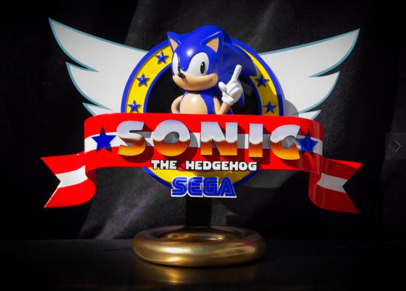 Sonic The Hedgehog Stl File Etsy Ireland 