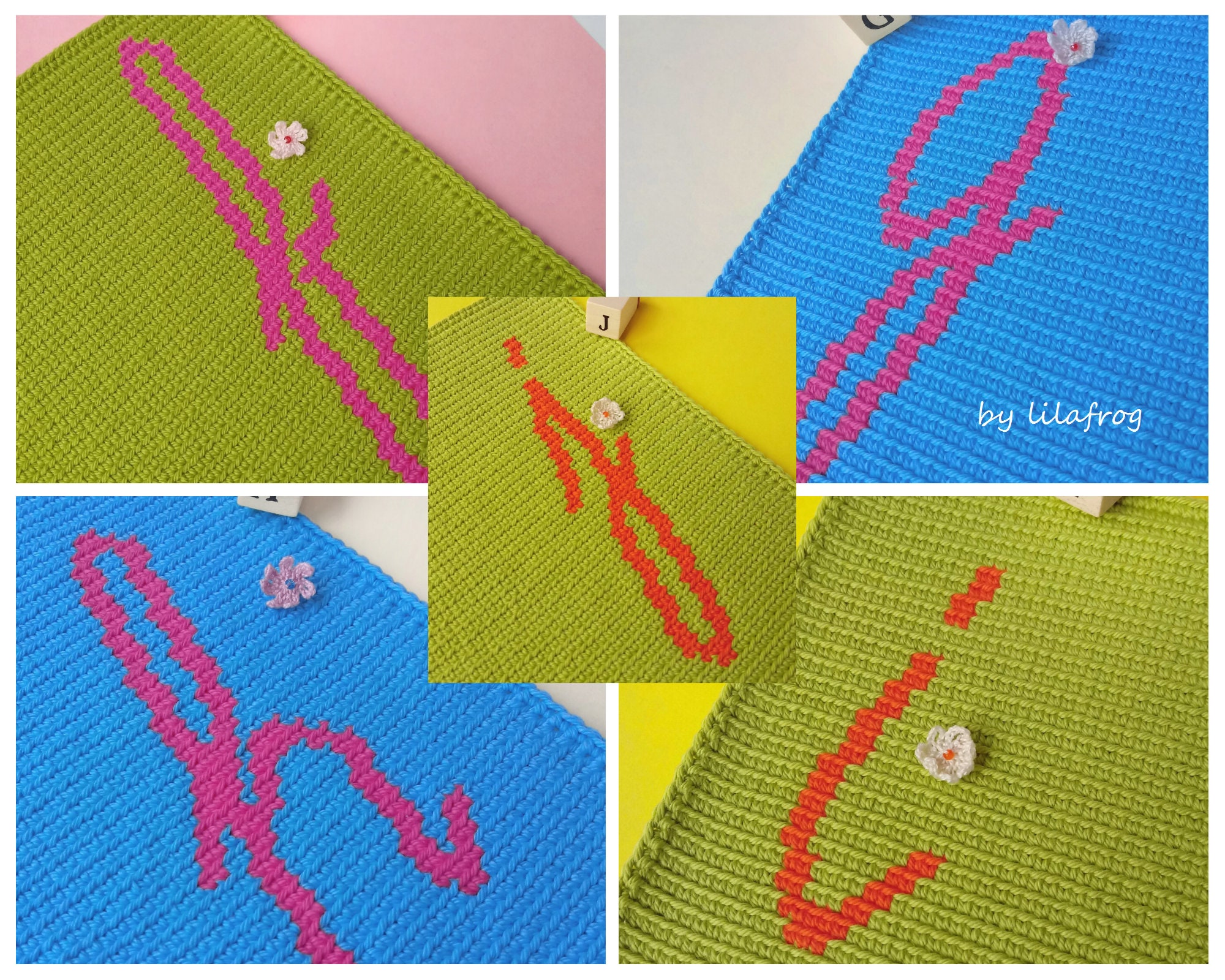 PATRÓN - Alfabeto Completo ( de la A a la Z) en Crochet Tapestry ...