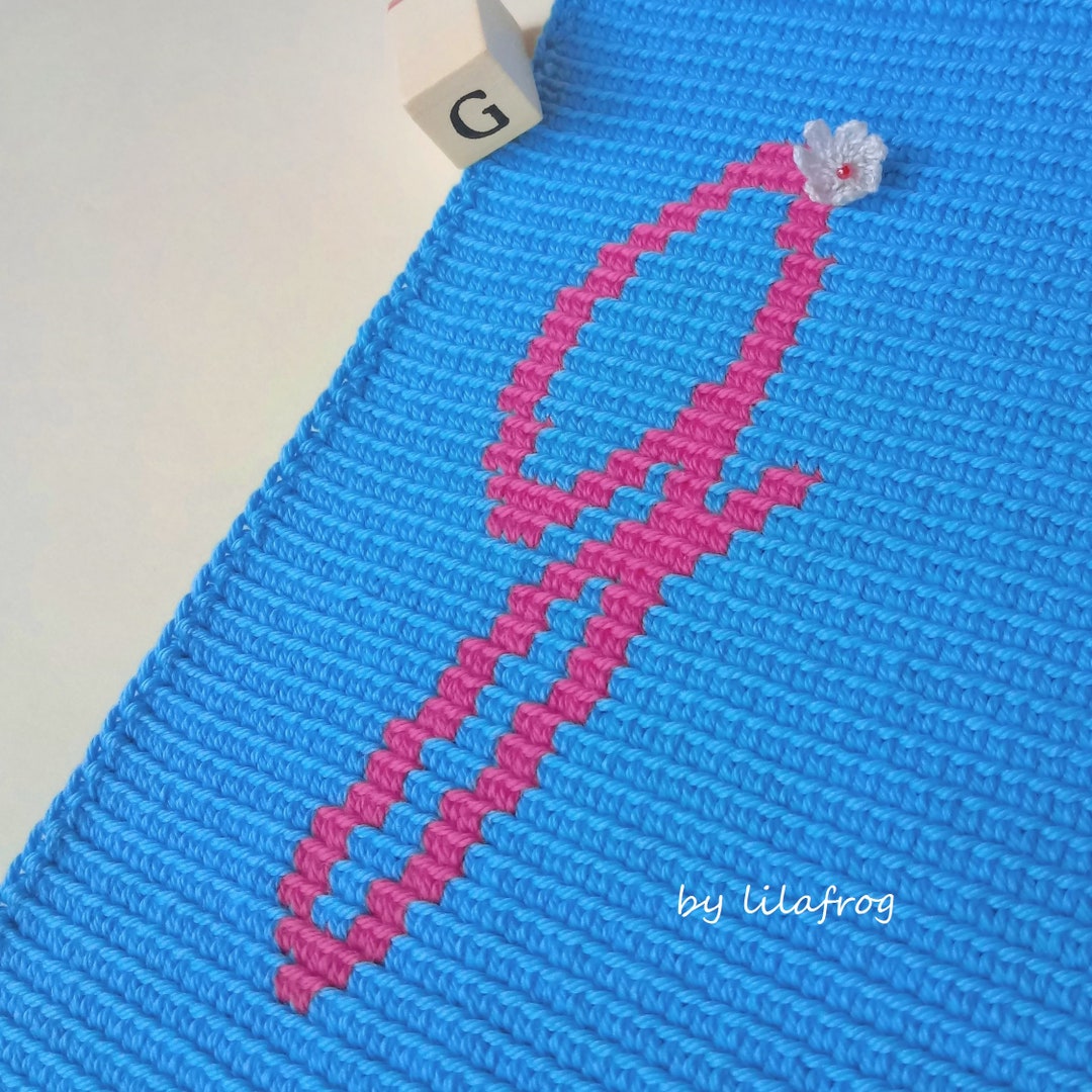 Tapestry Crochet Letter G Pattern: Alphabet DIY Tutorial (PDF Download ...