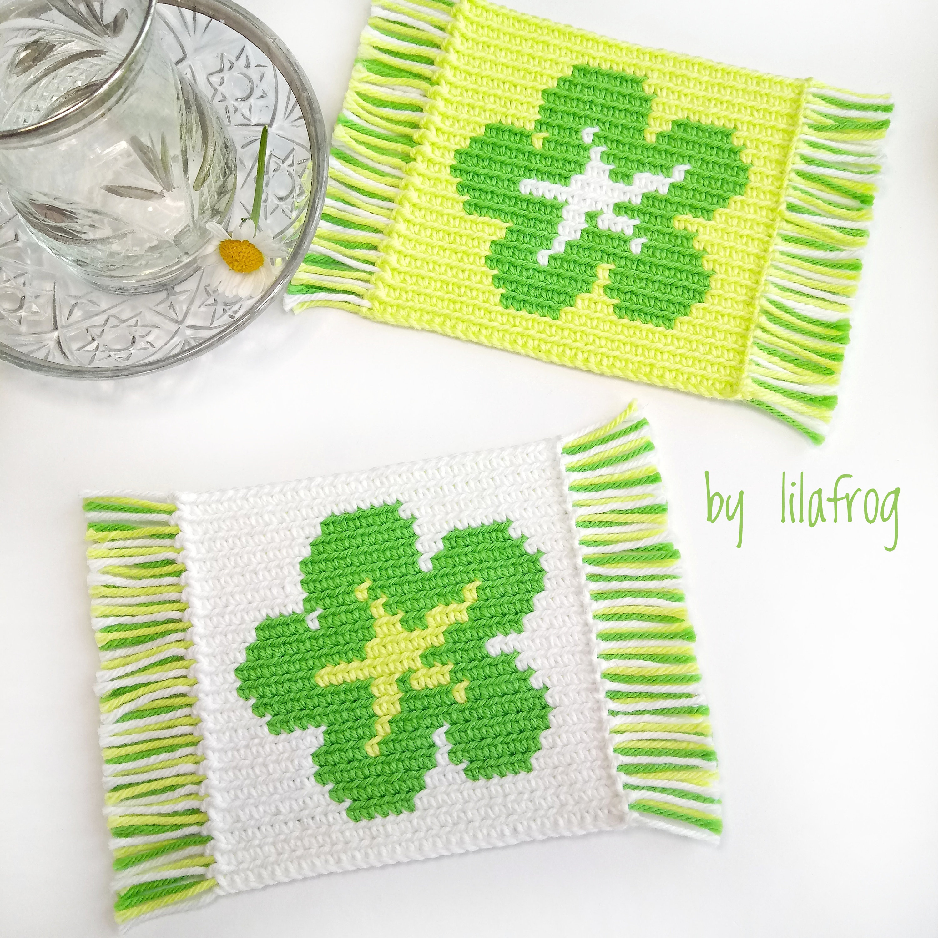 Tapestry Crochet Coaster Sakura Flower, Crochet Coaster Flower, Cute ...