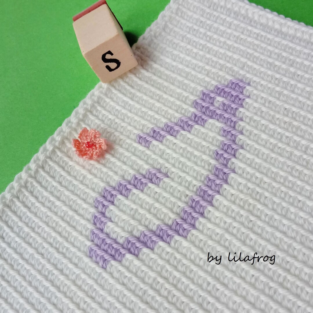 Tapestry Crochet Letter S Pattern: Alphabet DIY Tutorial (PDF Download ...