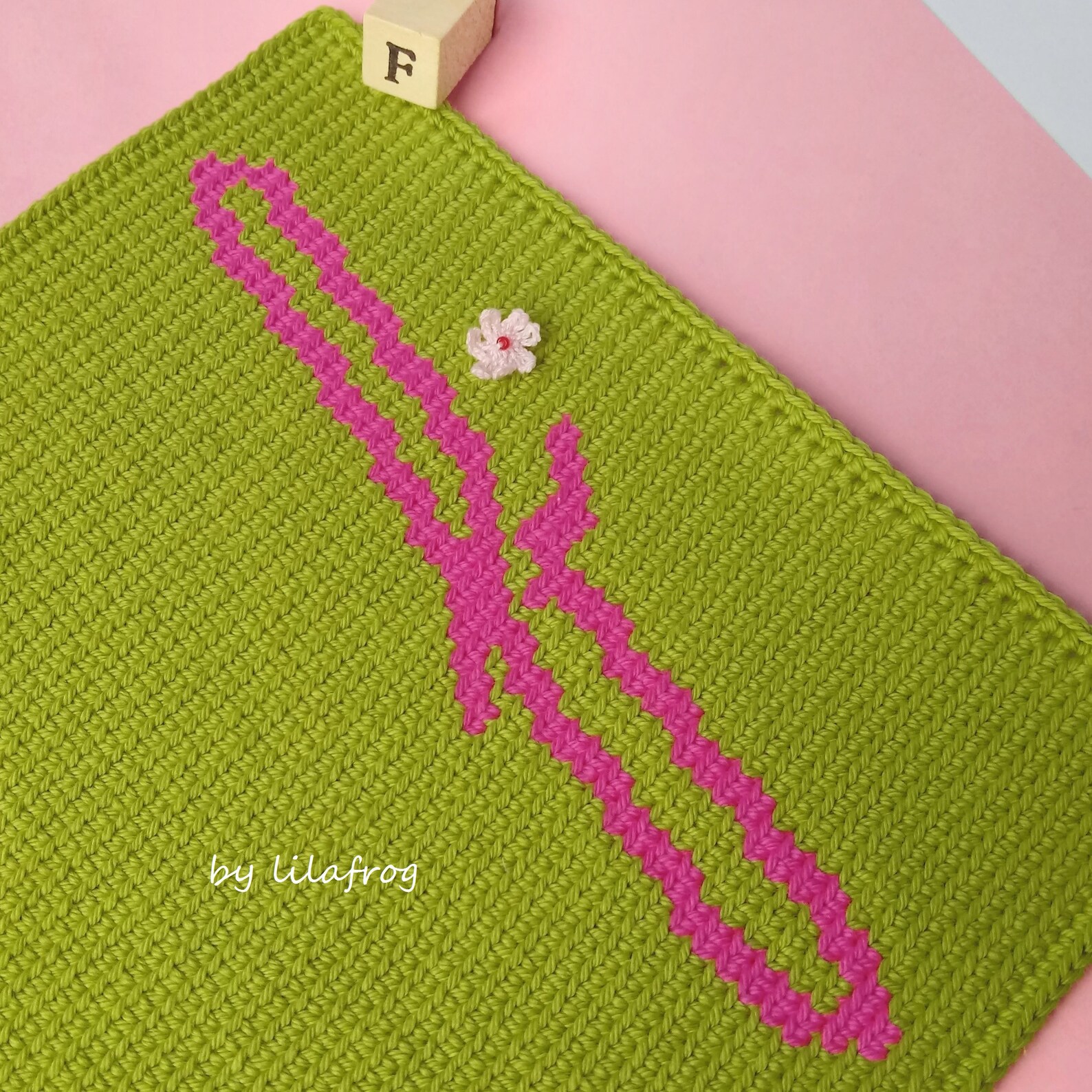 Tapestry Crochet Letter F Pattern: Alphabet DIY Tutorial (PDF Download ...