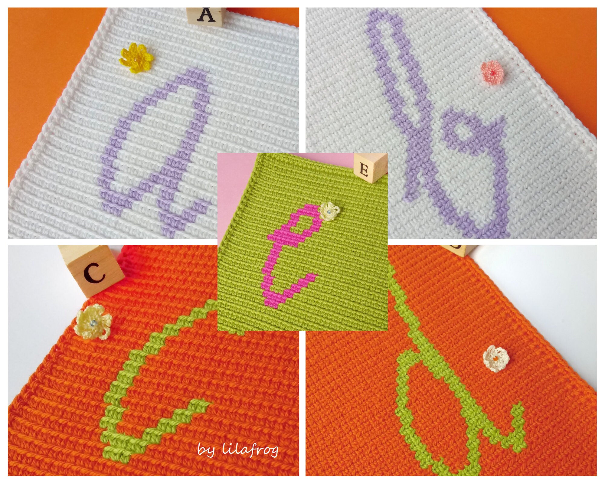Tapestry Crochet Letter N Pattern: Alphabet DIY Tutorial (PDF Download ...