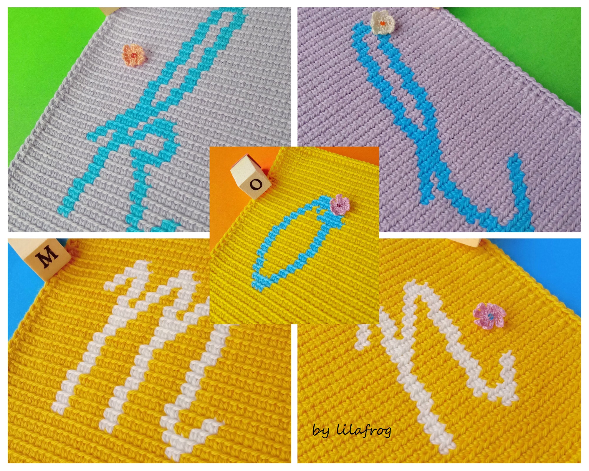 Tapestry Crochet Letter M Pattern: Alphabet DIY Tutorial (PDF Download ...