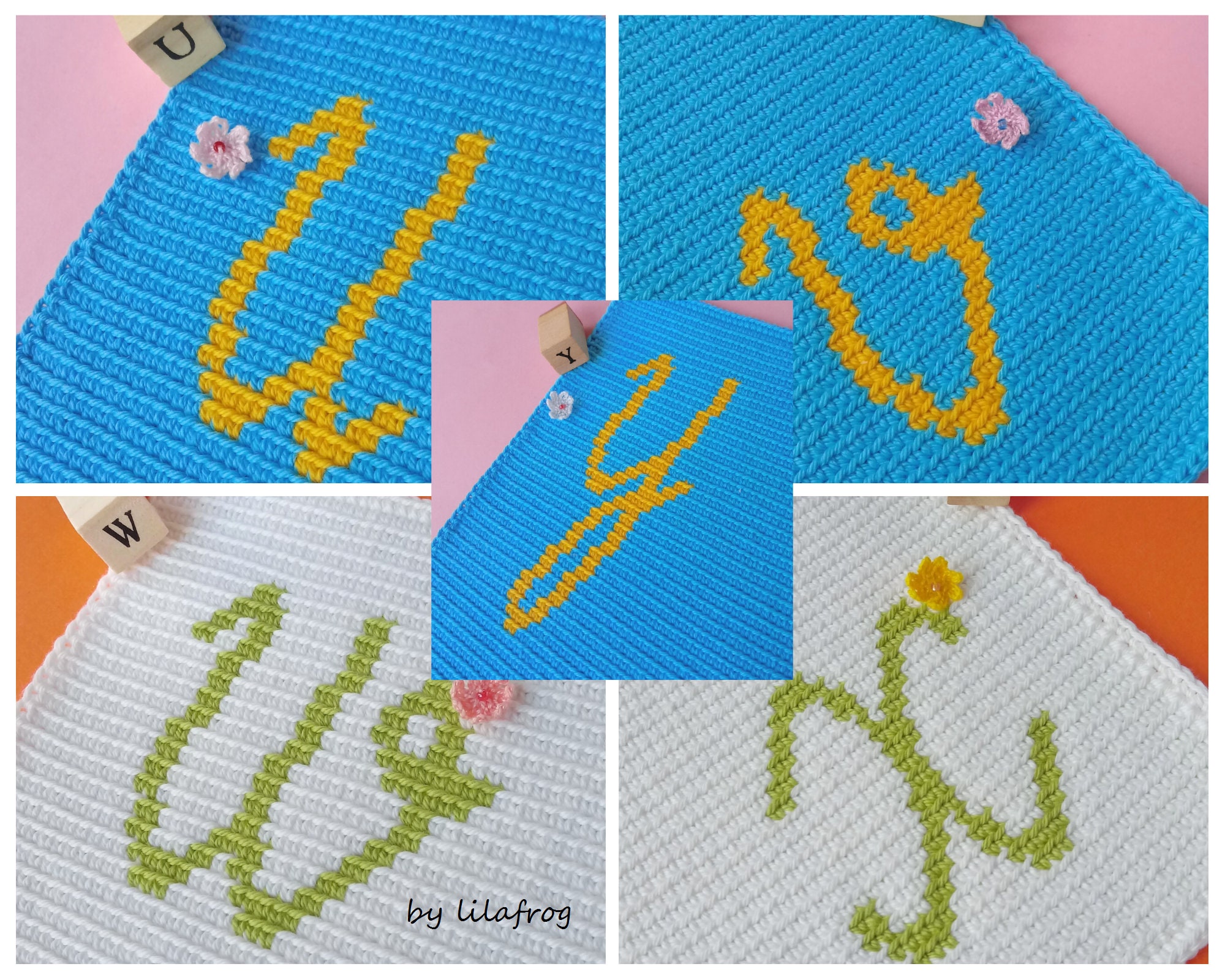 Tapestry Crochet Letter U PATTERN: Alphabet DIY Tutorial (PDF Download ...