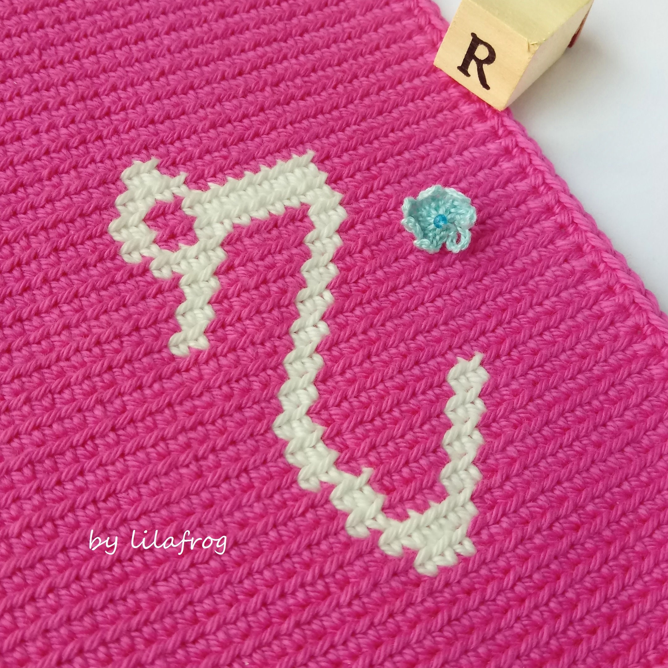 Tapestry Crochet Letter R PATTERN: Alphabet DIY Tutorial (PDF Download ...