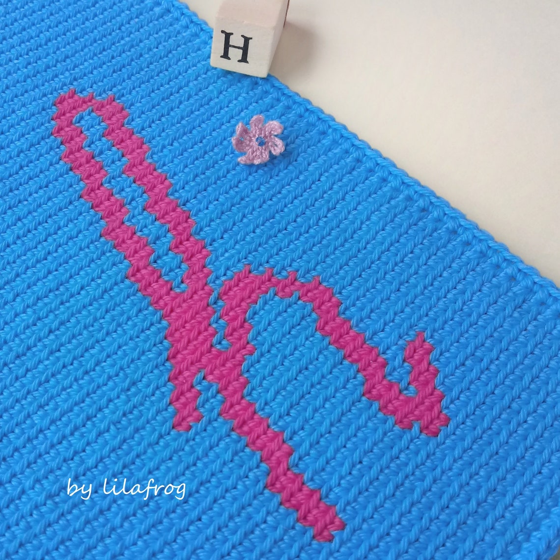 PATTERN - Alphabet Letter H in Tapestry Crochet, Instant Download PDF ...