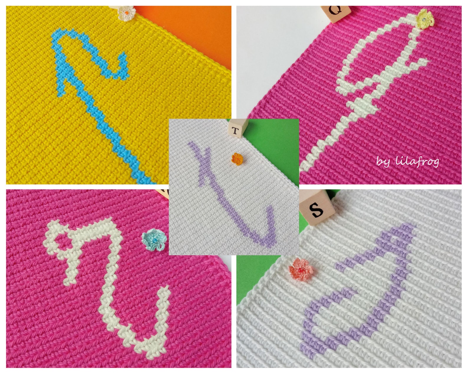 Tapestry Crochet Letter B PATTERN: Alphabet DIY Tutorial (PDF Download ...