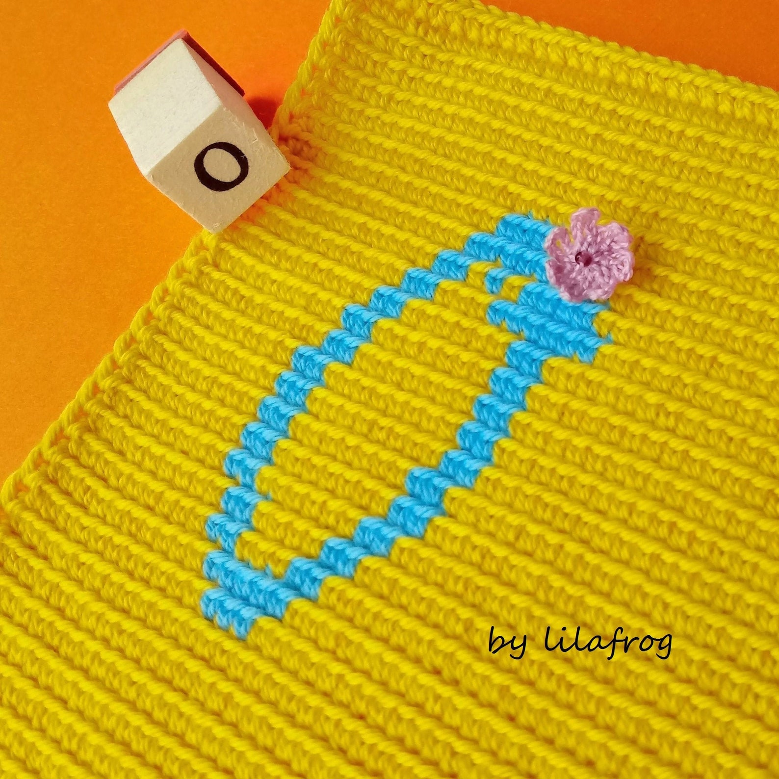 Tapestry Crochet Letter O PATTERN: Alphabet DIY Tutorial (PDF Download ...