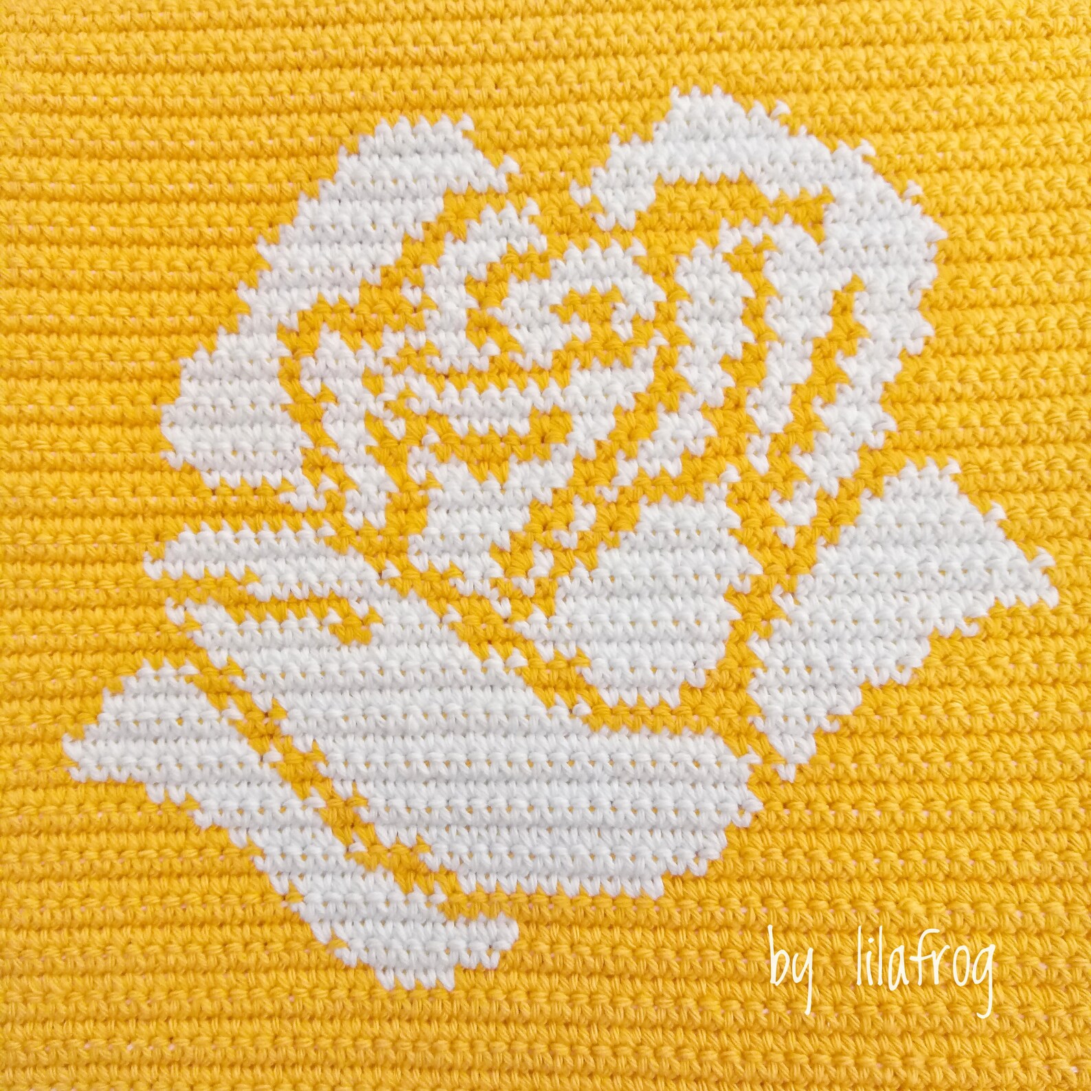 PATTERN Rose Tapestry Crochet Wall Hanging Reversible - Etsy