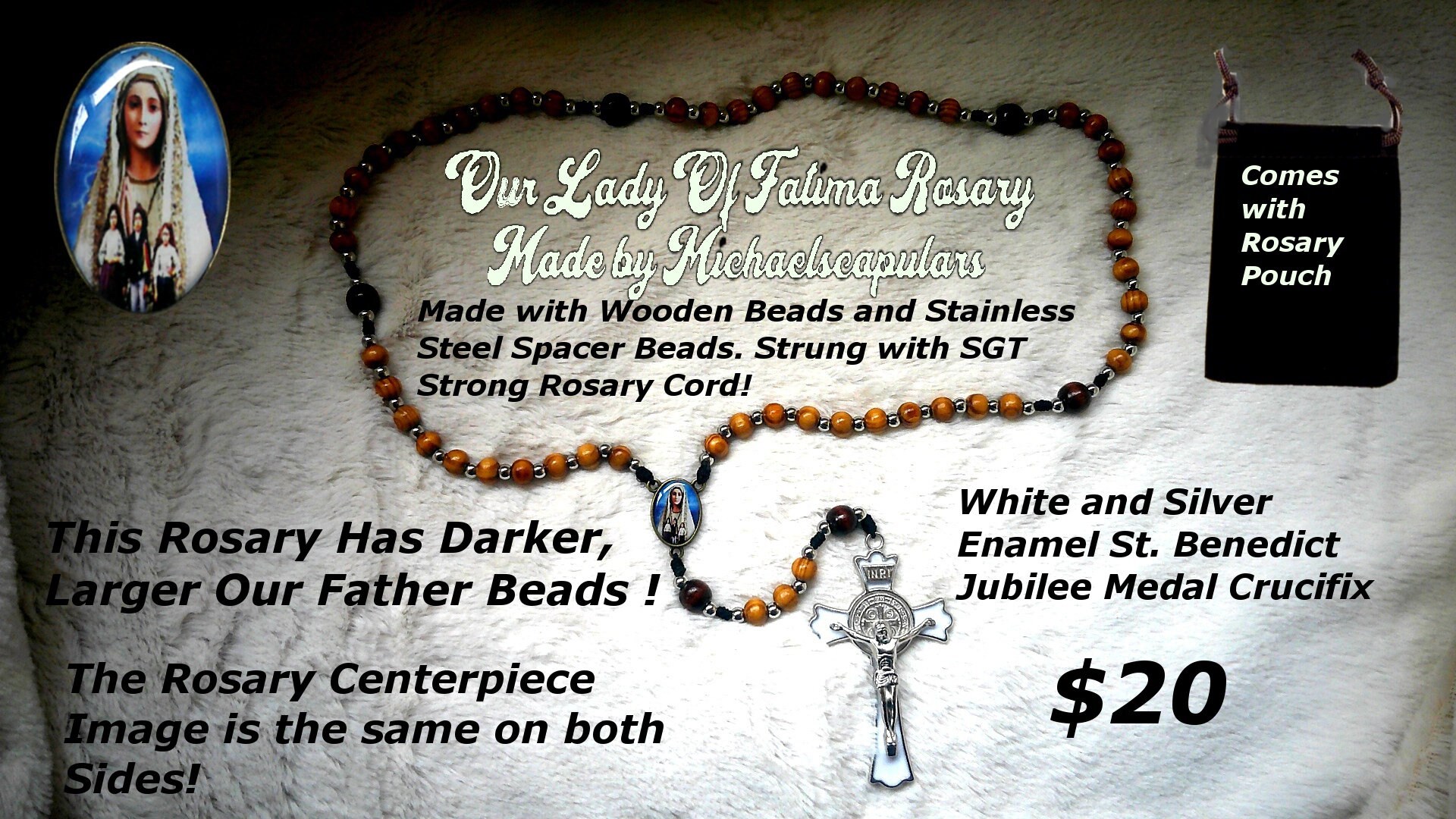 Our Lady of Fatima Rosary - Etsy