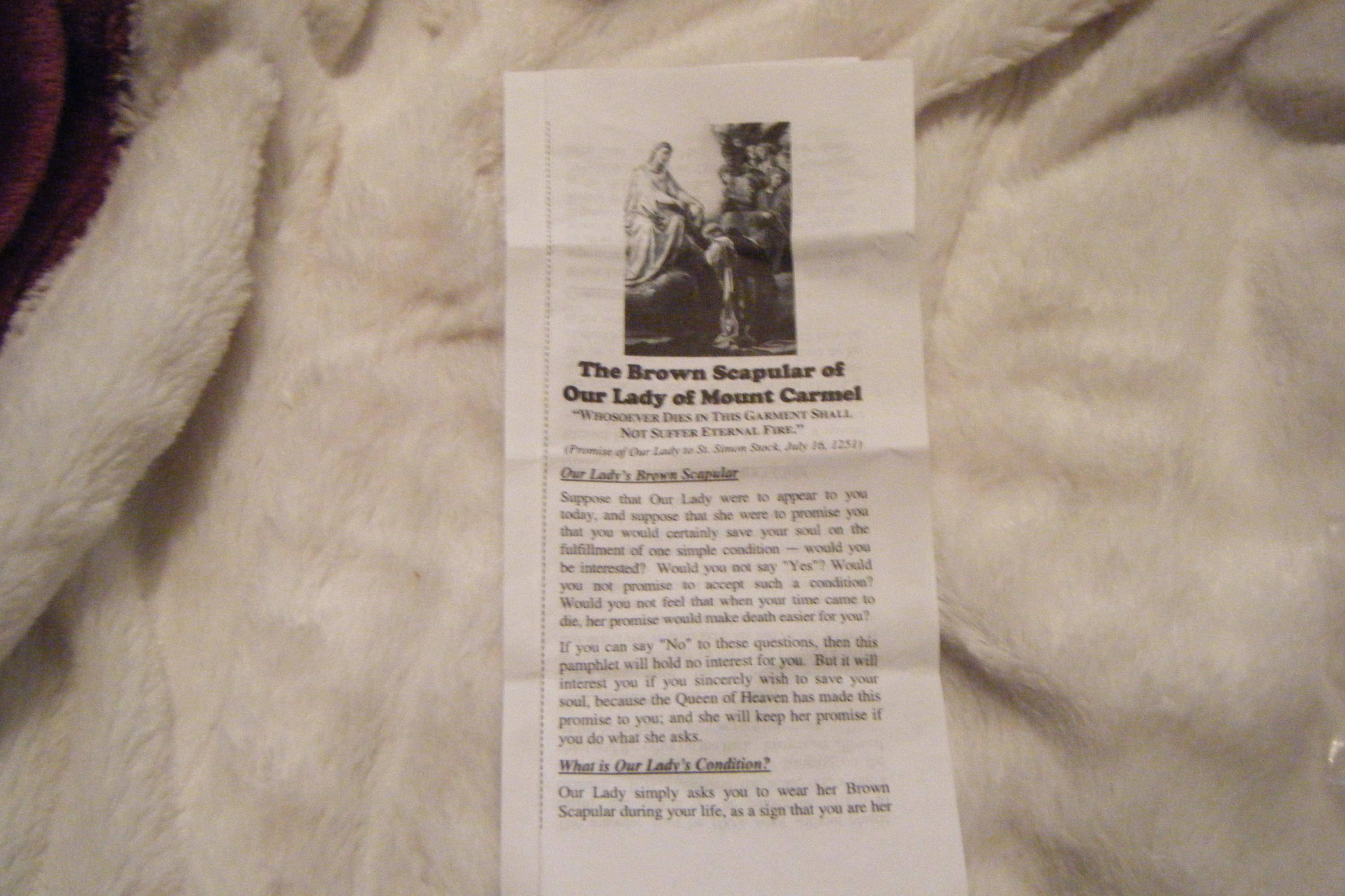 St. Raphael the Archangel and St. Michael the Archangel Brown Scapular ...