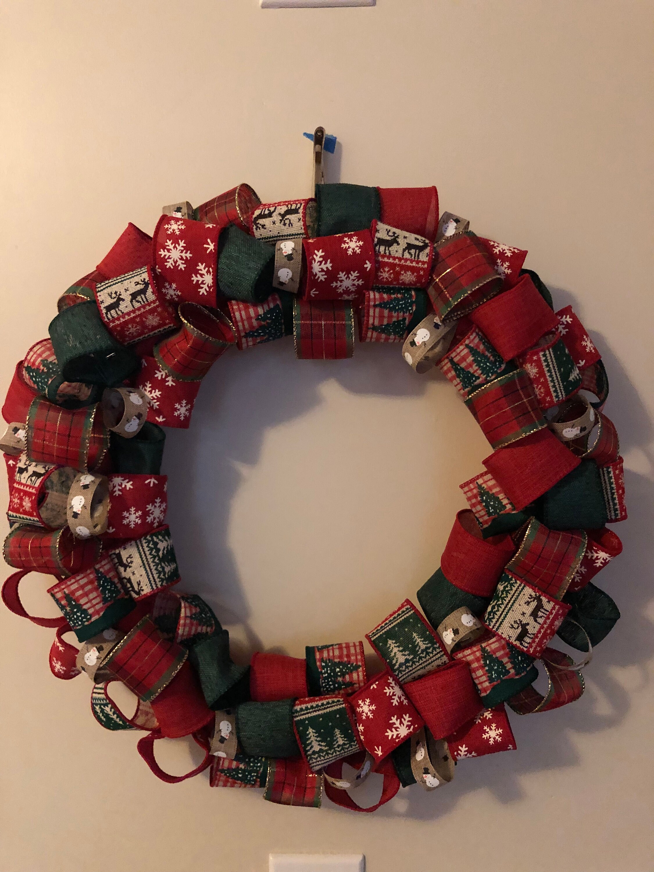 16” Ribbon Wreath - Etsy