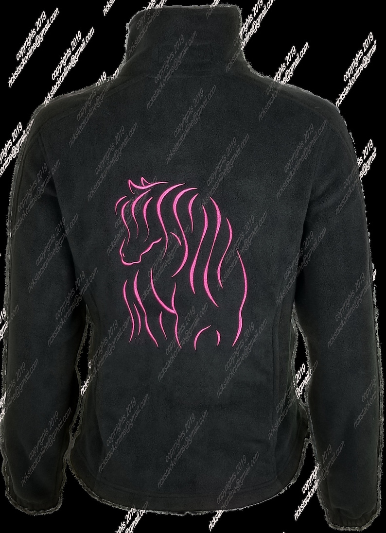 Embroidered Horse Fleece Jacket.....horse Lover...horse Gift - Etsy