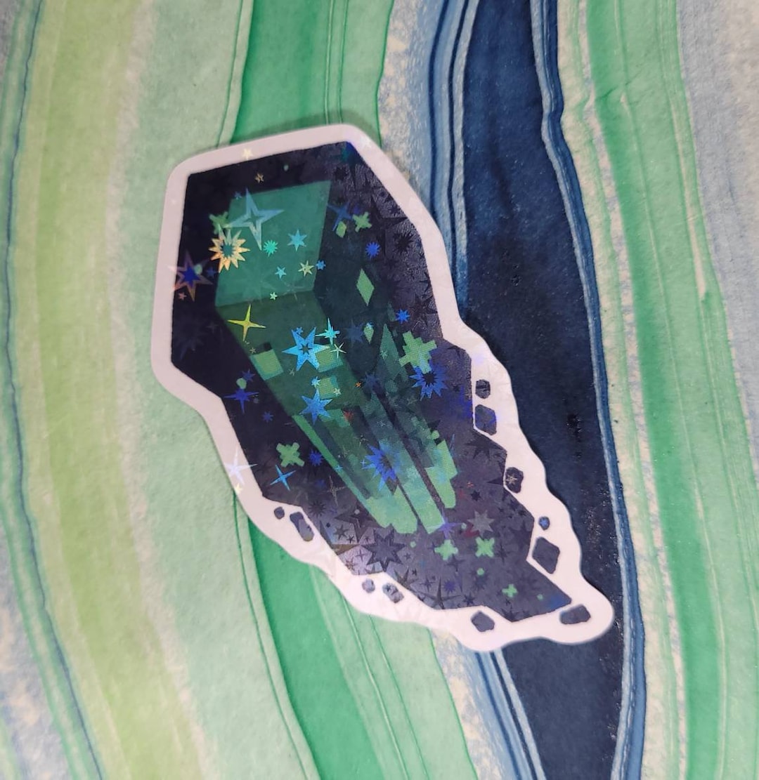 Minecraft Holo Glow Squid Sticker - Etsy