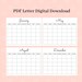 Printable Monthly Calendar, Digital Calendar, Blank Calendar PDF ...