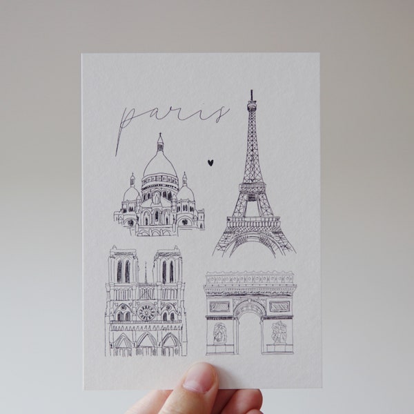Paris Postcard - Etsy