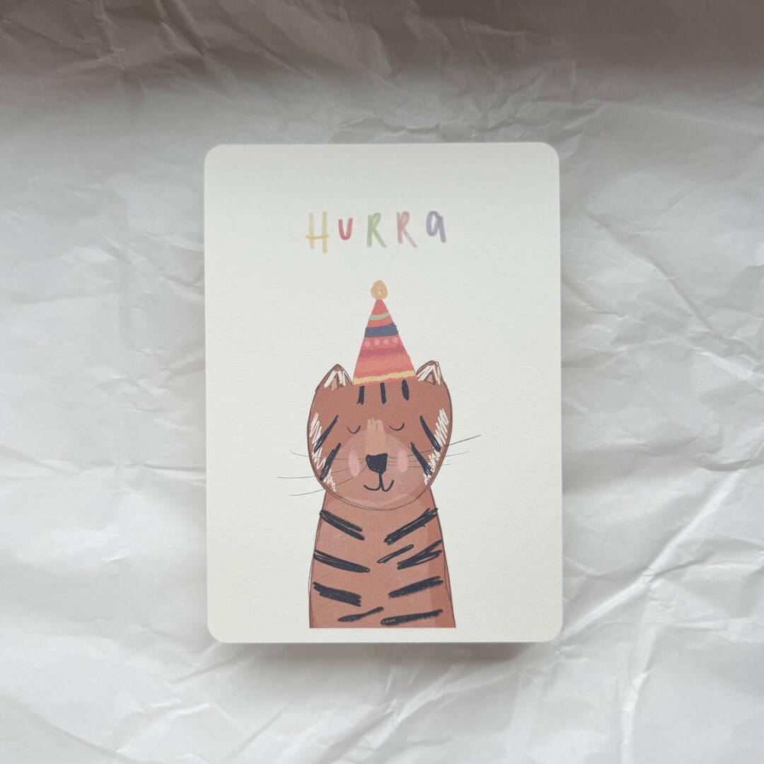 Tiger Card, Hurray Card, First Day of School, Kindergarten Child ...