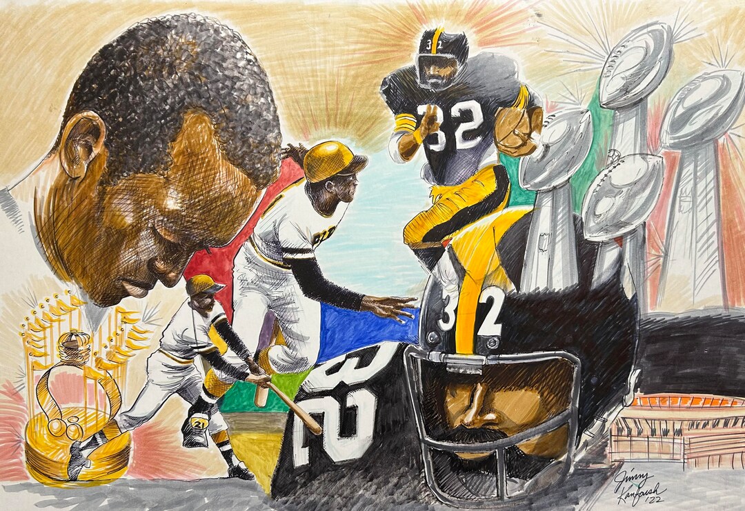 Roberto Clemente & Franco Harris Tribute - Etsy