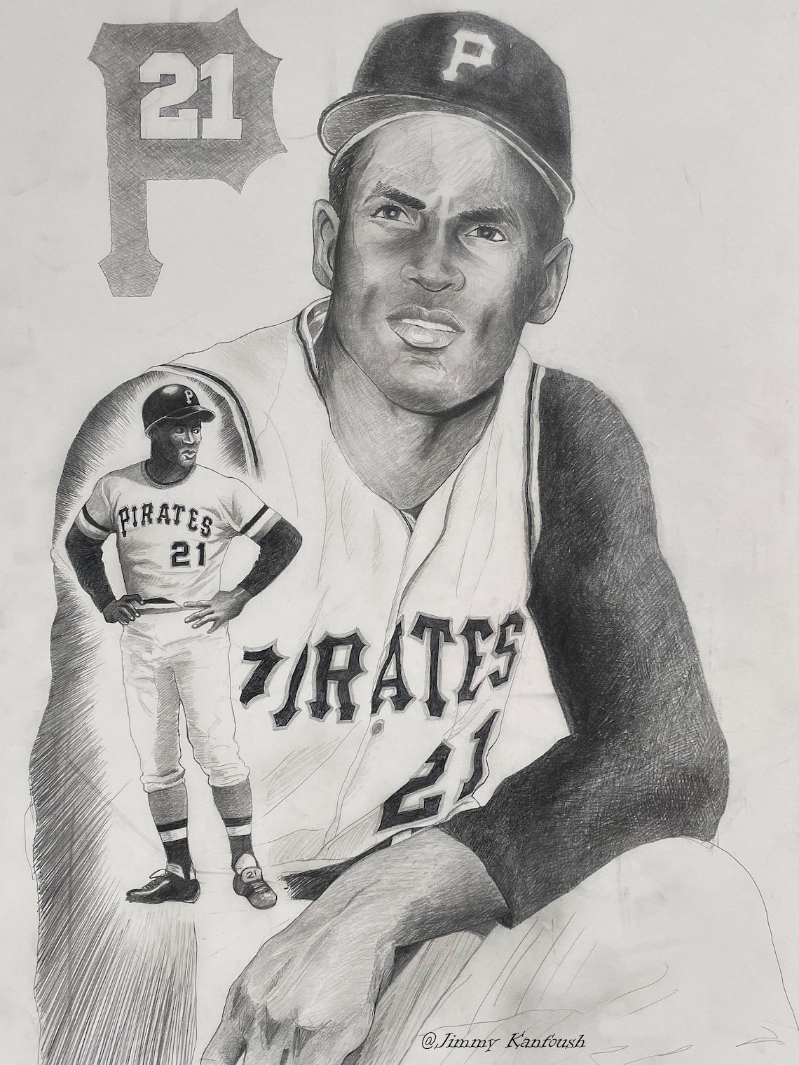 Roberto Walker Clemente #21 - Etsy