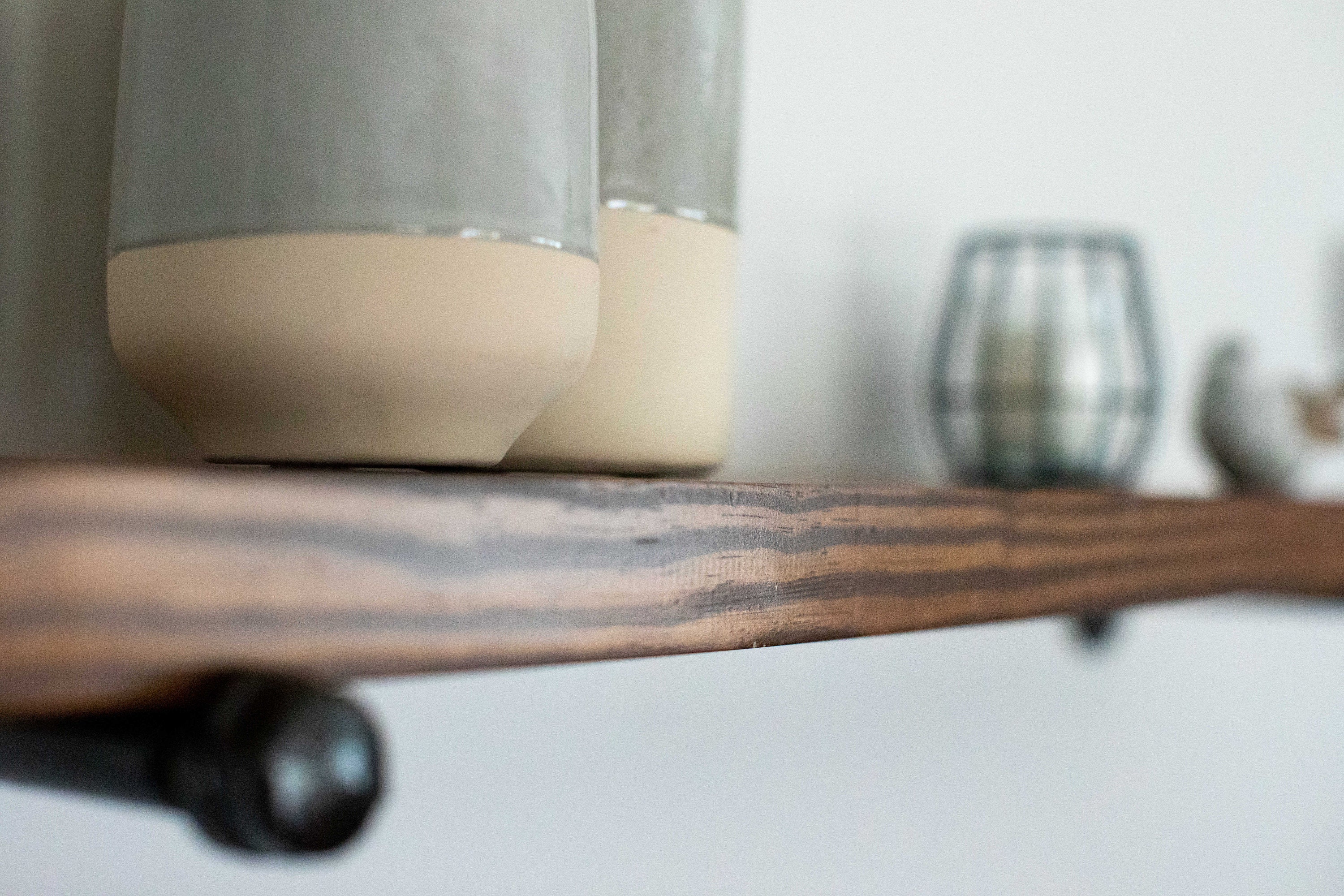 Rustic Floating Shelves Industrial Straight Pipe Brackets - Etsy