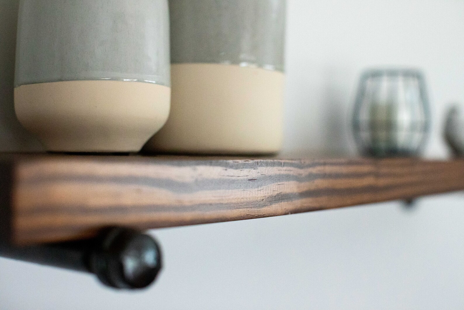 Rustic Floating Shelves Industrial Straight Pipe Brackets - Etsy