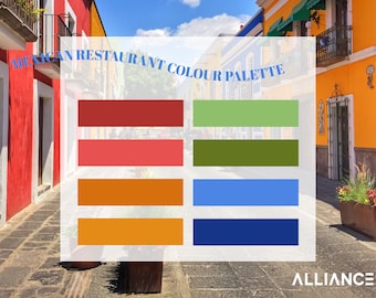 American Diner Colour Palette - Etsy