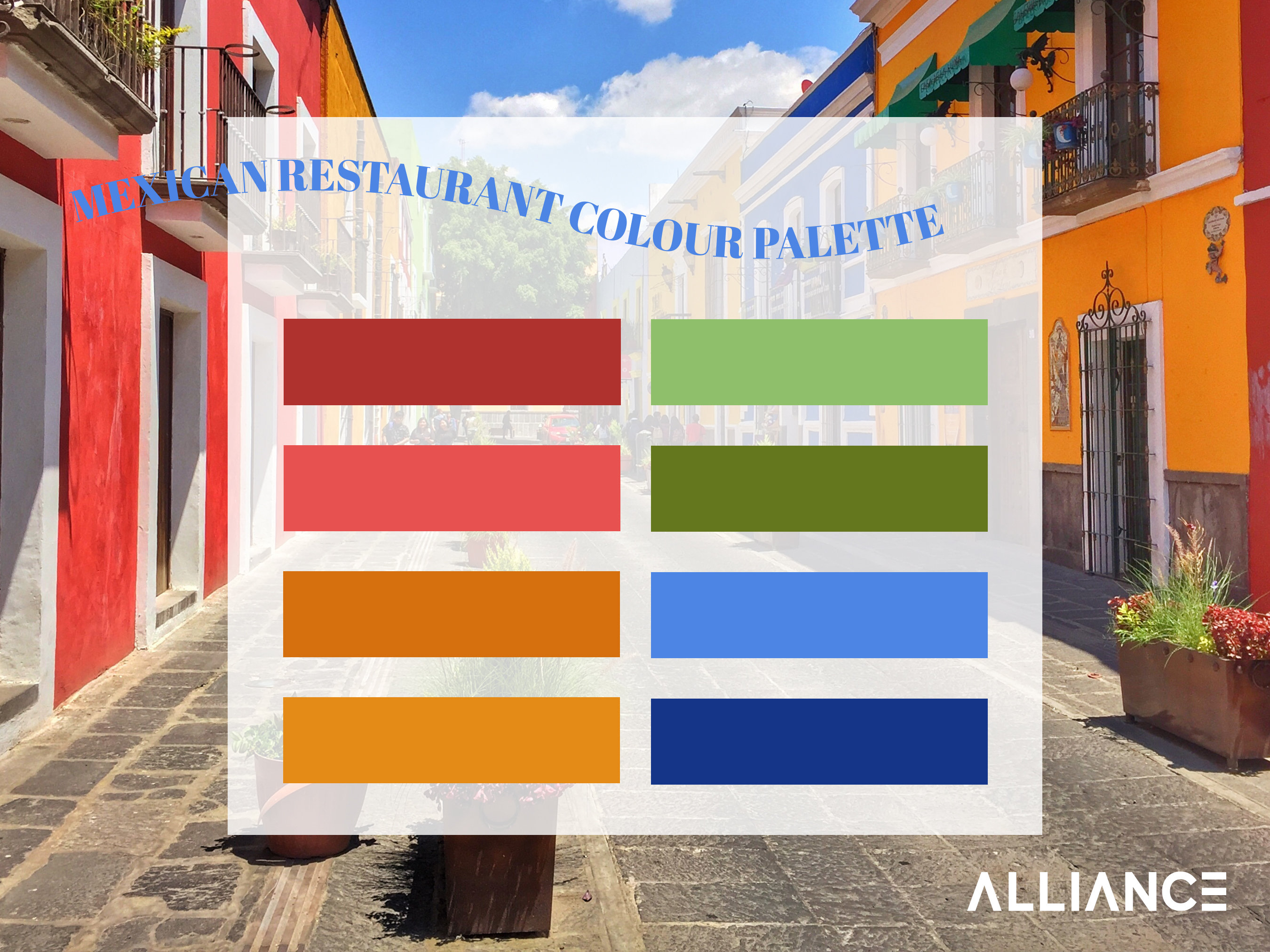 Mexican Restaurant Colour Palette - Etsy
