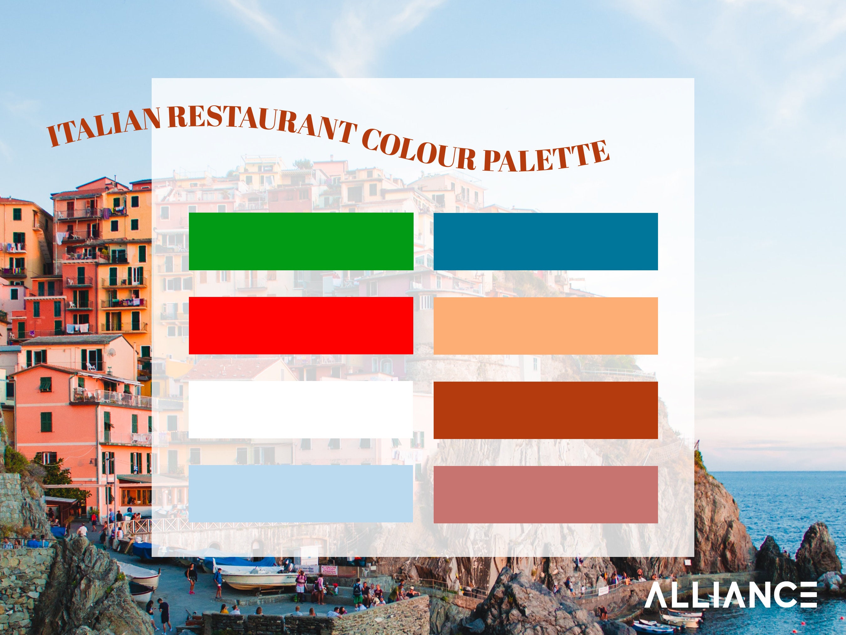Italian Restaurant Colour Palette - Etsy
