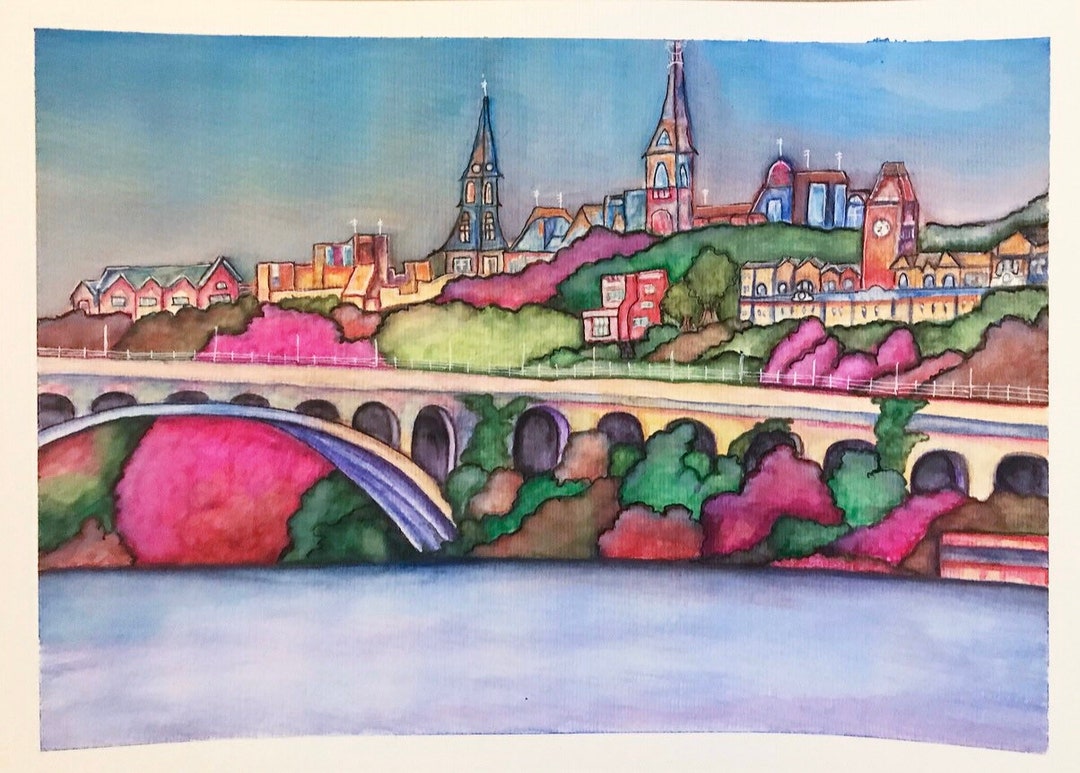 Georgetown DC Watercolor Original Art - Etsy