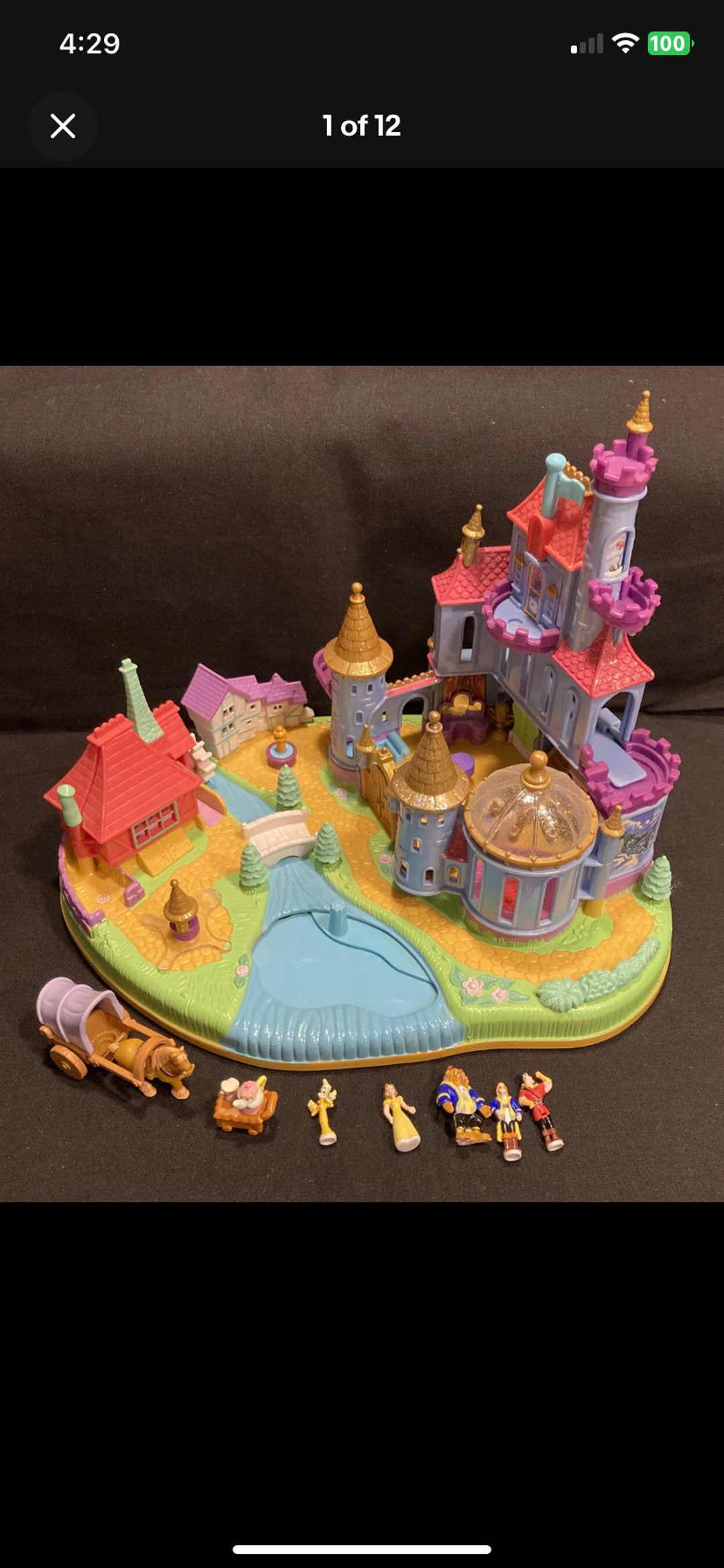 Polly Pocket Disney Bluebird Beauty and the Beast Magical Castle Vtg ...