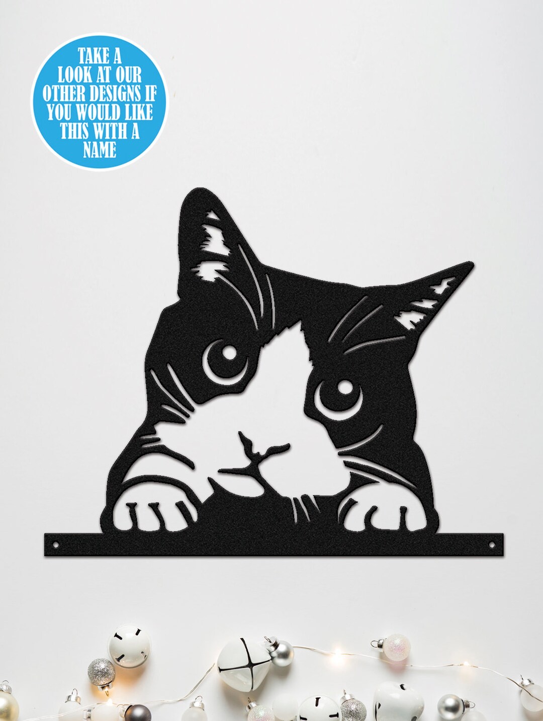 Domestic Cat Metal Wall Art, Cat House Sign, Cat Pet Gifts, Business ...