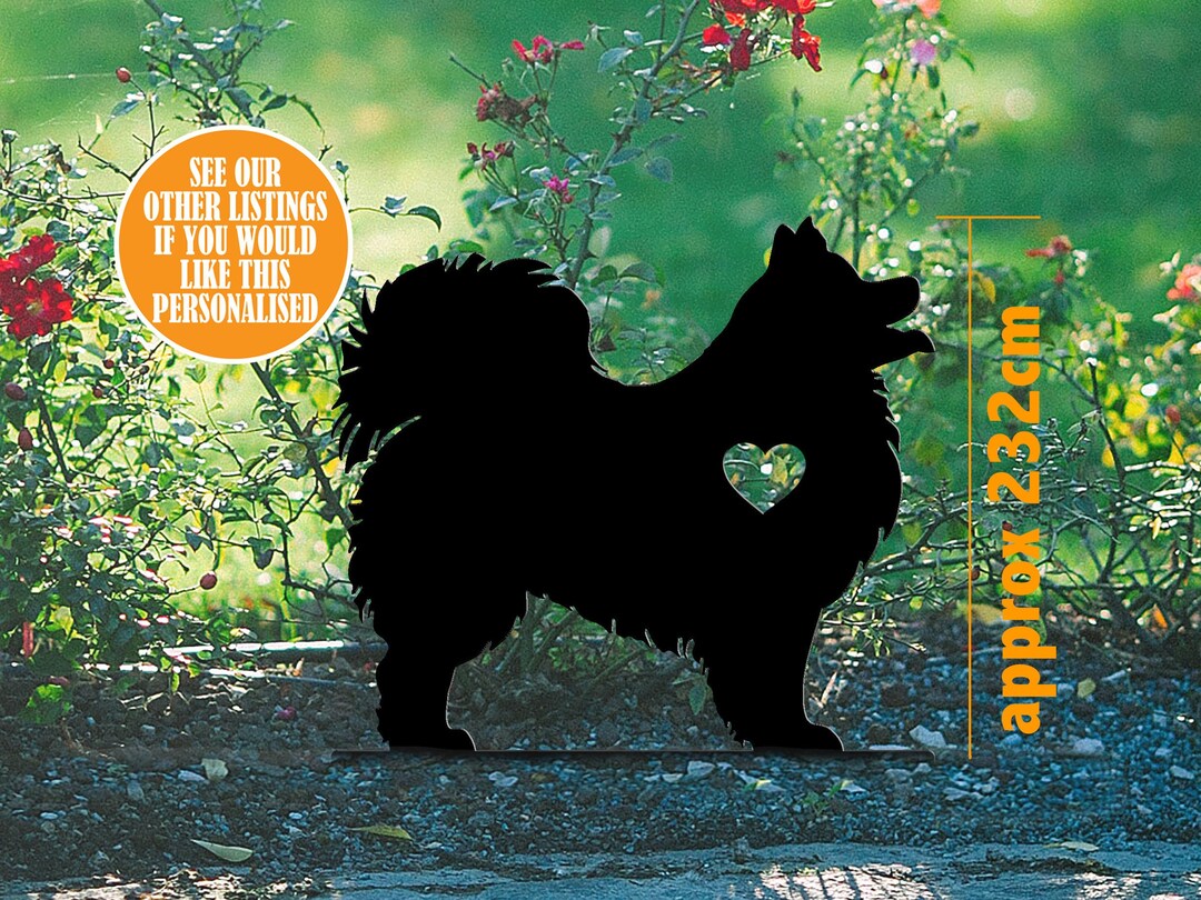 Japanese Spitz Metal Garden Gift, Personalised Japanese Spitz Gift, Pet ...
