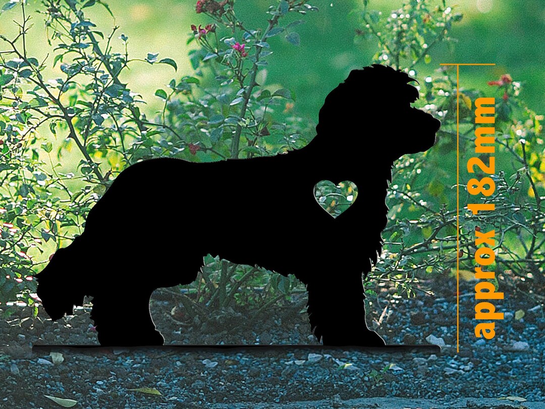 Cockapoo Metal Statue for the Garden Cockapoo Gift heart - Etsy