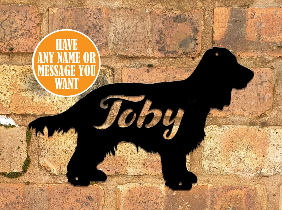 Springer Spaniel House Number, Personalised Spaniel Gift, Pet Gifts ...