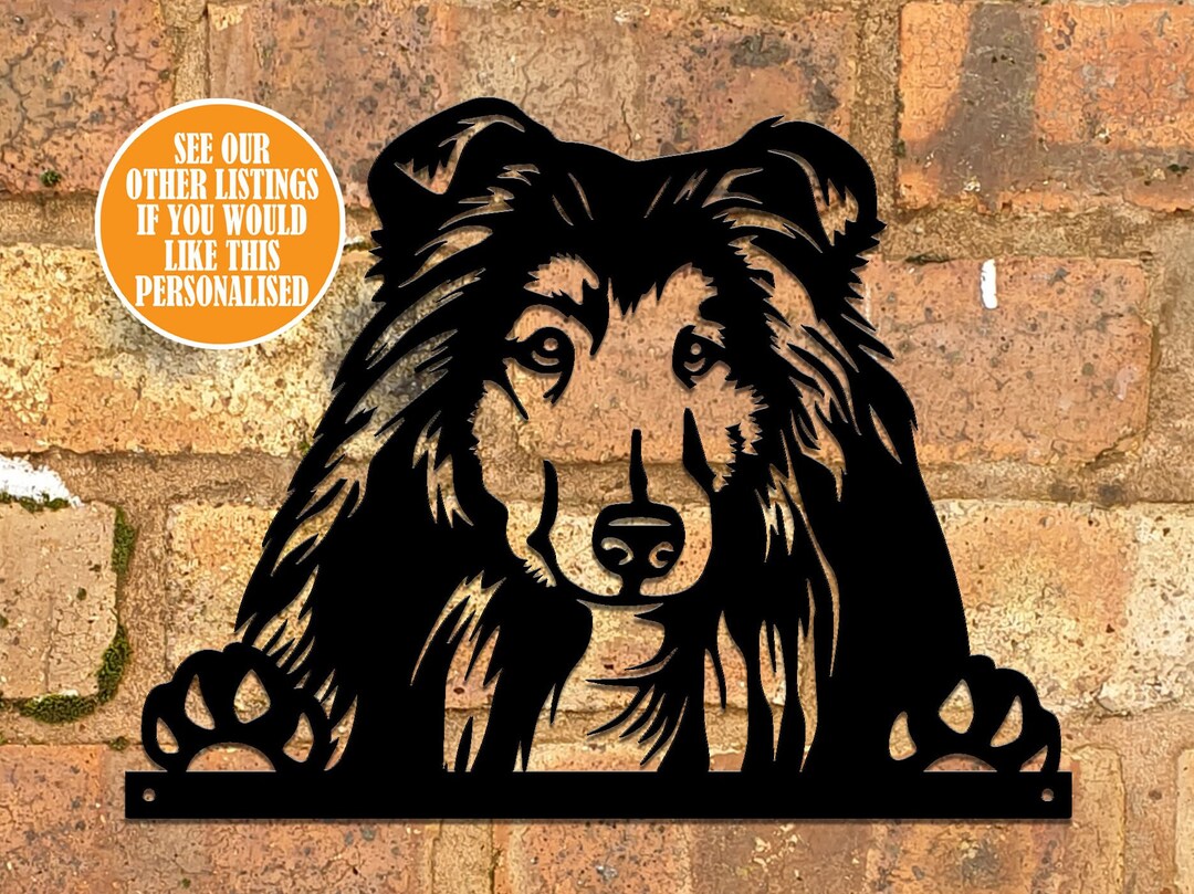 Shetland Sheepdog / Sheltie Metal Wall Art, Shetland Sheepdog House ...