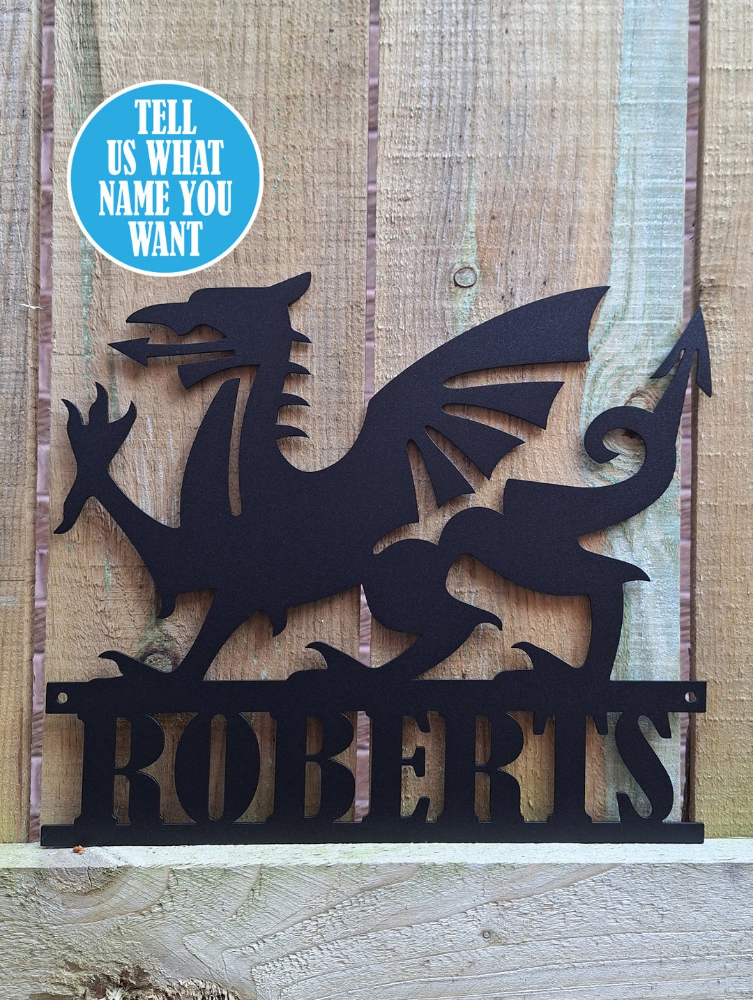 Welsh Dragon Metal Wall Art, Dragon Sign, Personalised Gifts, Business ...
