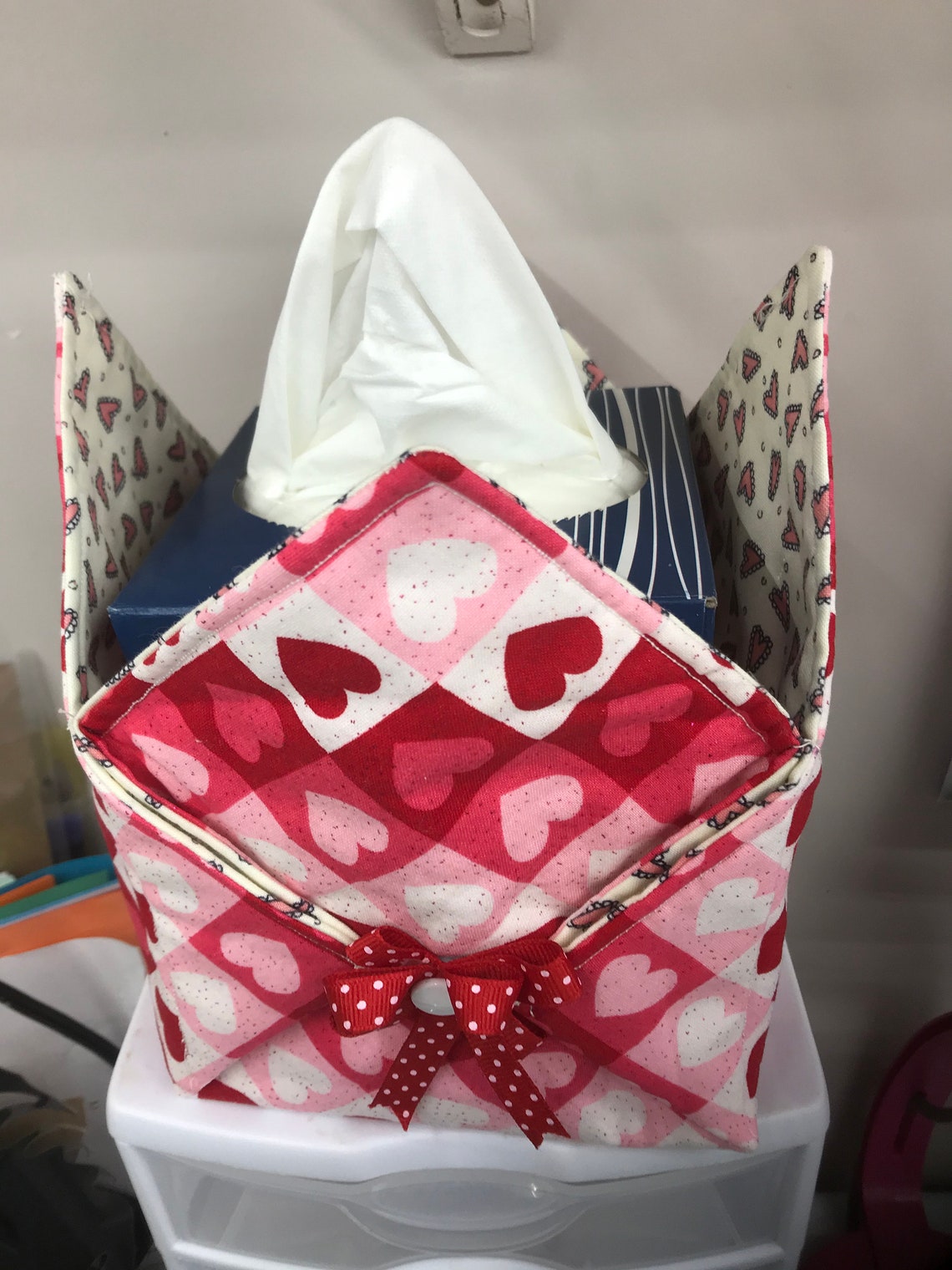 Valentine's day decor Tissue box holder Tissue Box Cover | Etsy