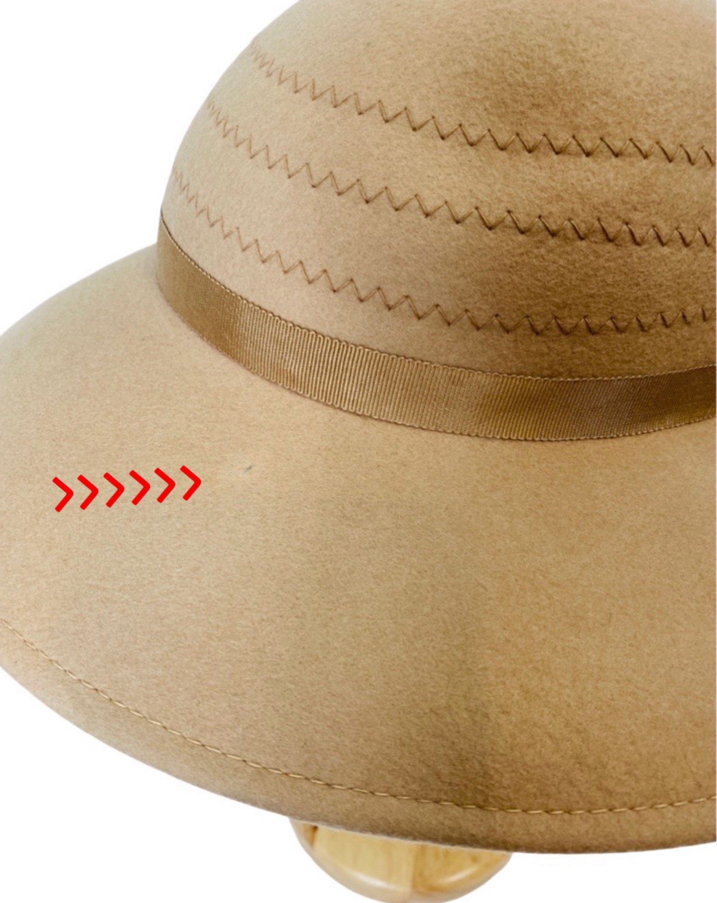 Doeskin Wool Felt Hat / Vintage 1950s / Tan Wide Brim - Etsy