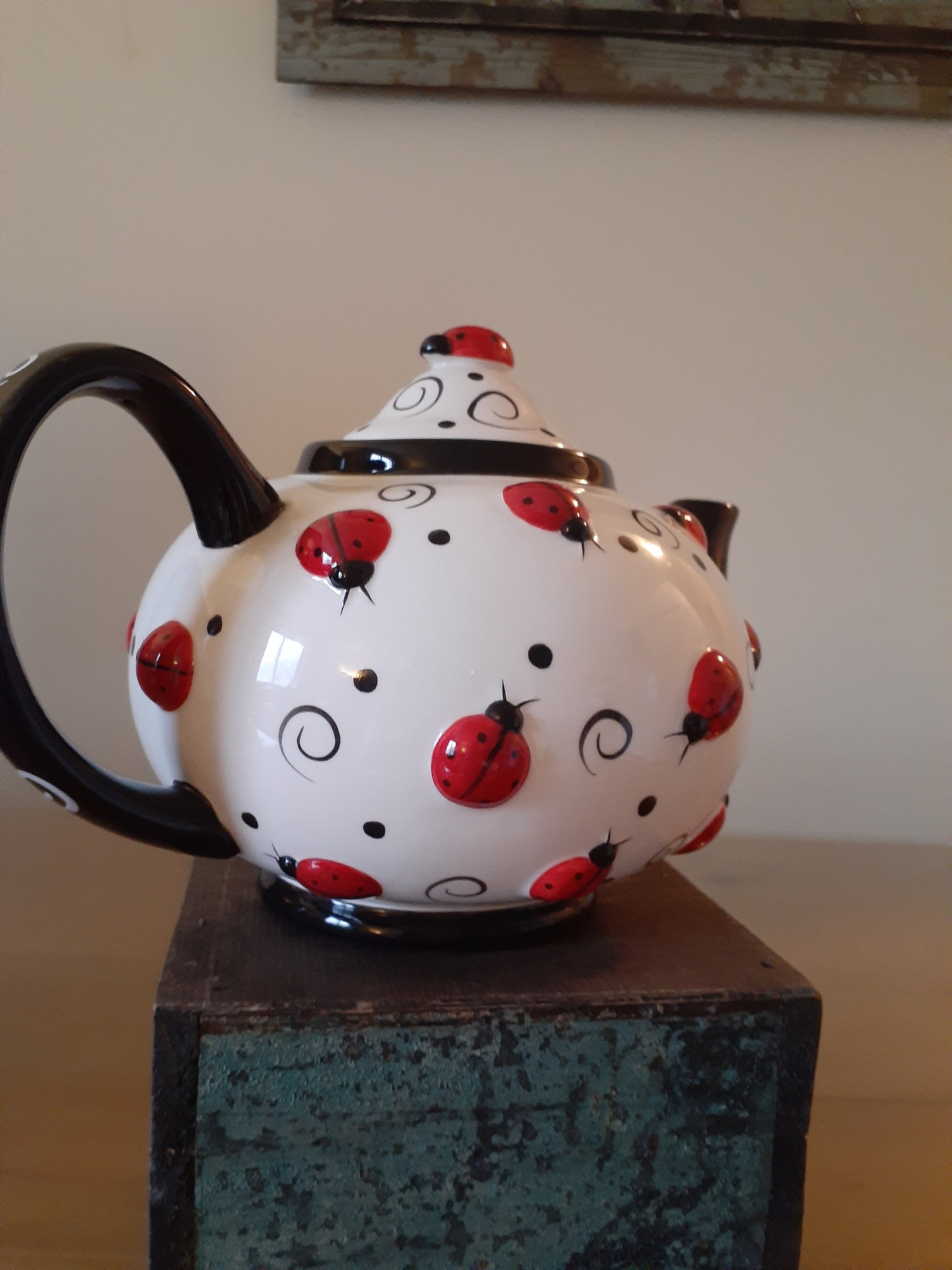 Ladybug Teapot Made by Burton and Burton USA - Etsy