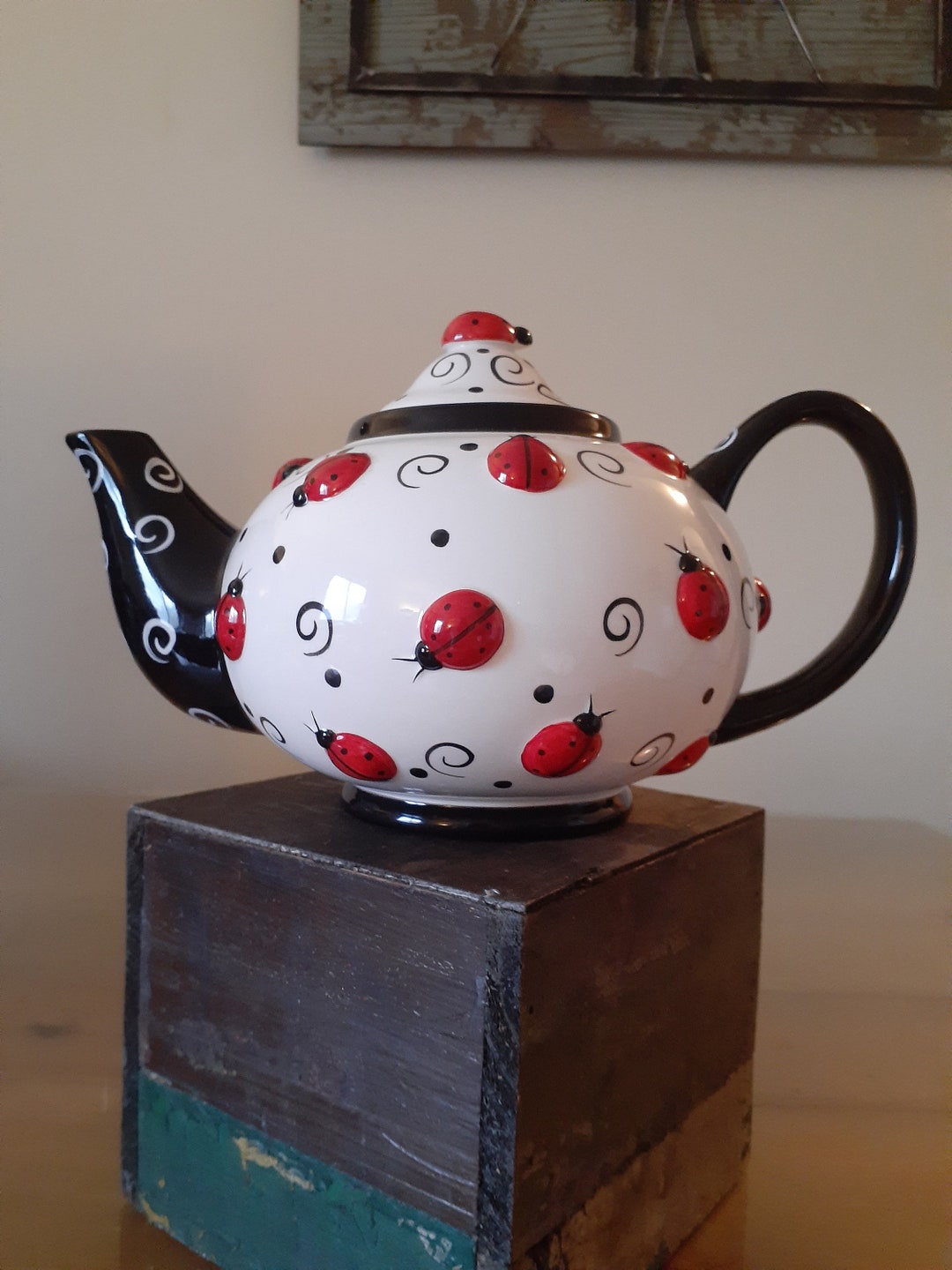 Ladybug Teapot Made by Burton and Burton USA - Etsy
