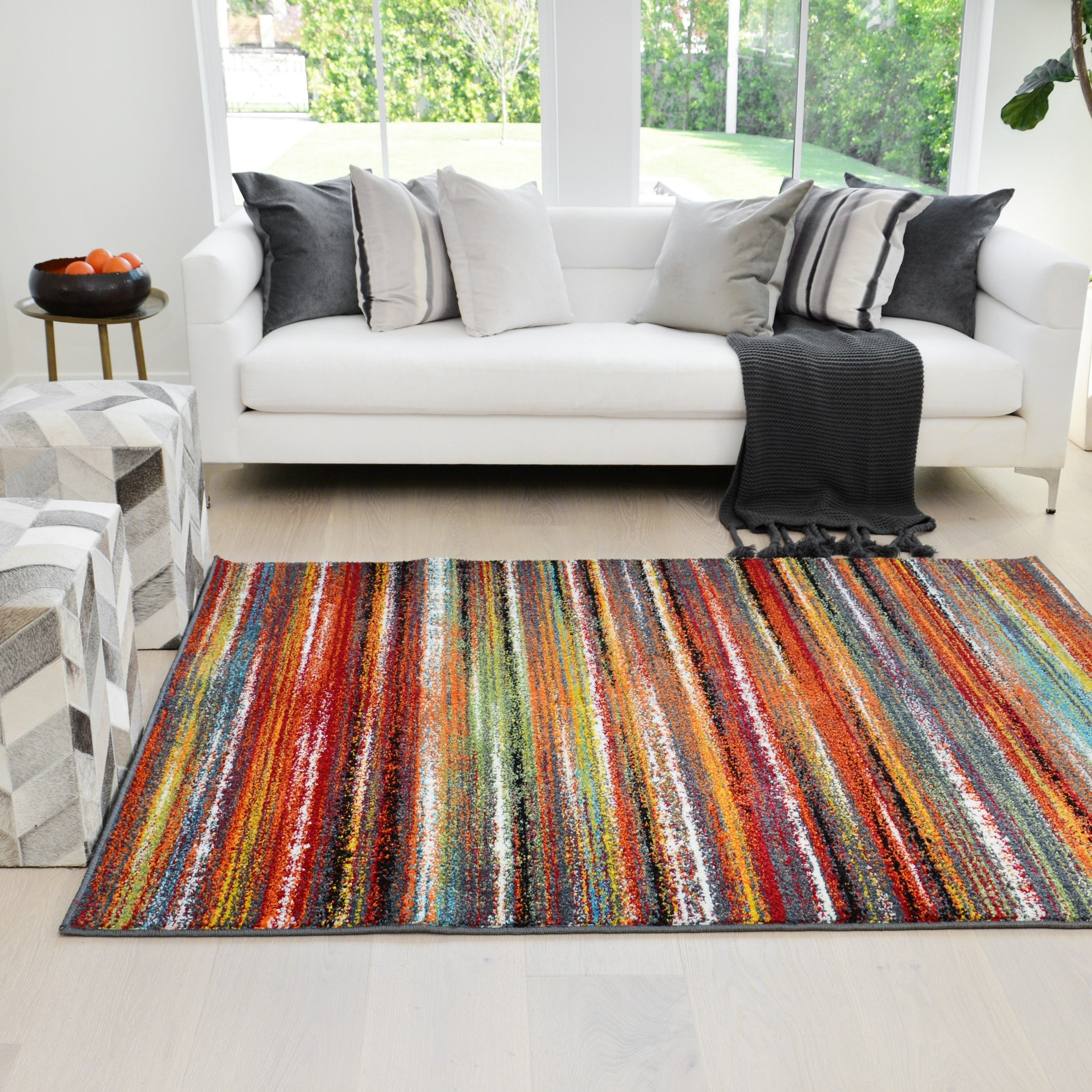 Colorful Living Room Rugs