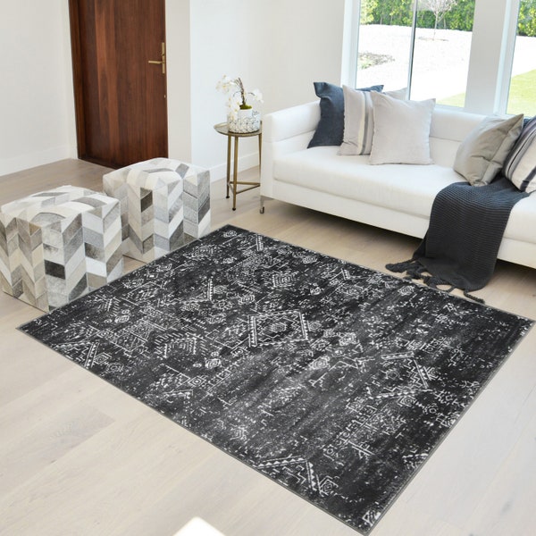 Distressed Rug - Etsy