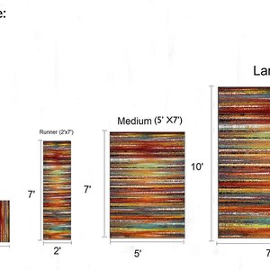 Colorful Rainbow Area Rug 5x7 Modern Rug for Living Room Décor 2020 Rug ...