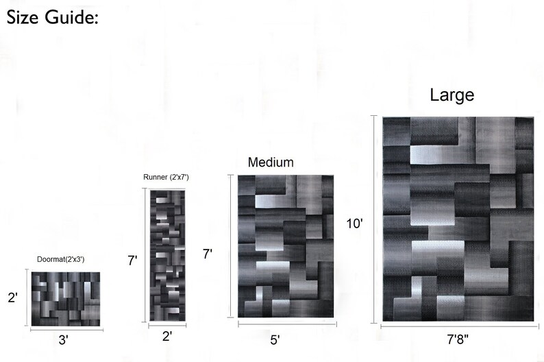 Home Décor Area Rug Carpet Floor Rugs 5x7 Geometric | Etsy