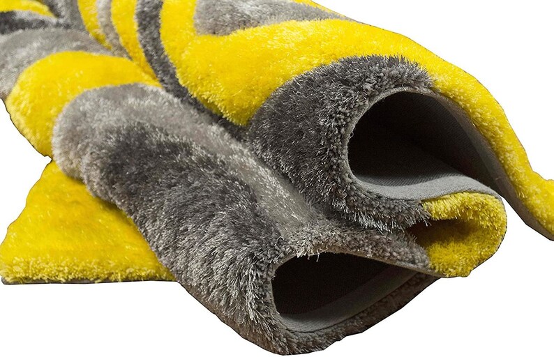 Yellow Shag Rug 5X7 for Living Room Decor 2021 Rug Trends - Etsy