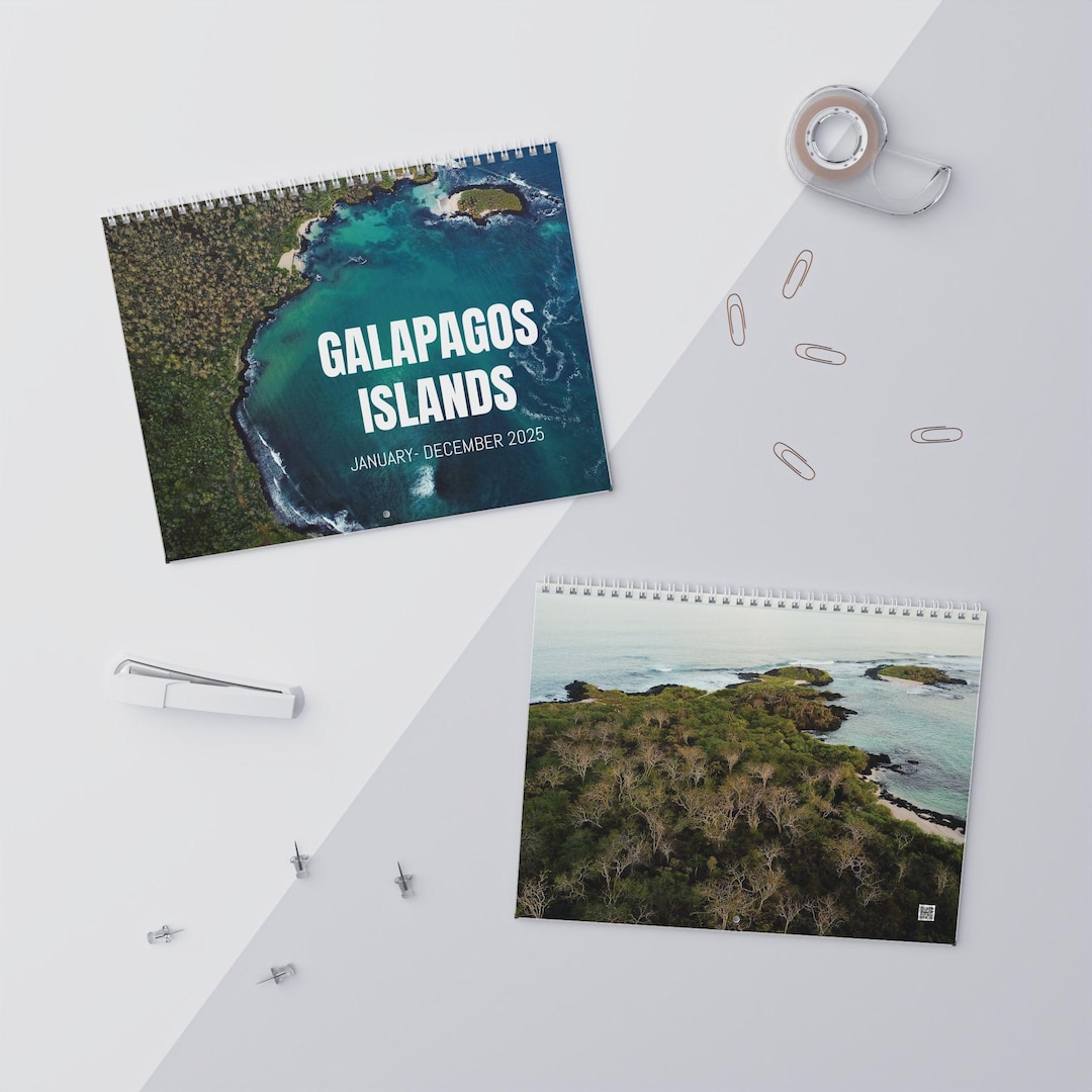 Wall Calendar - Galápagos Islands Aerial Pictures 2025 - Etsy